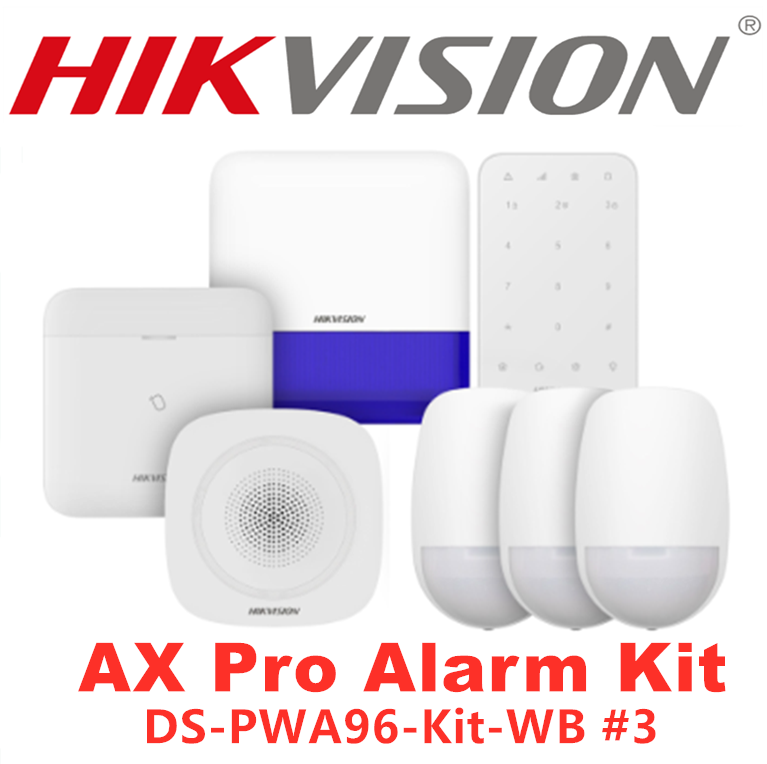 Hikvision AX Pro Alarm Wireless System DS-PWA96-Kit-WB PIR Detector Ma ...