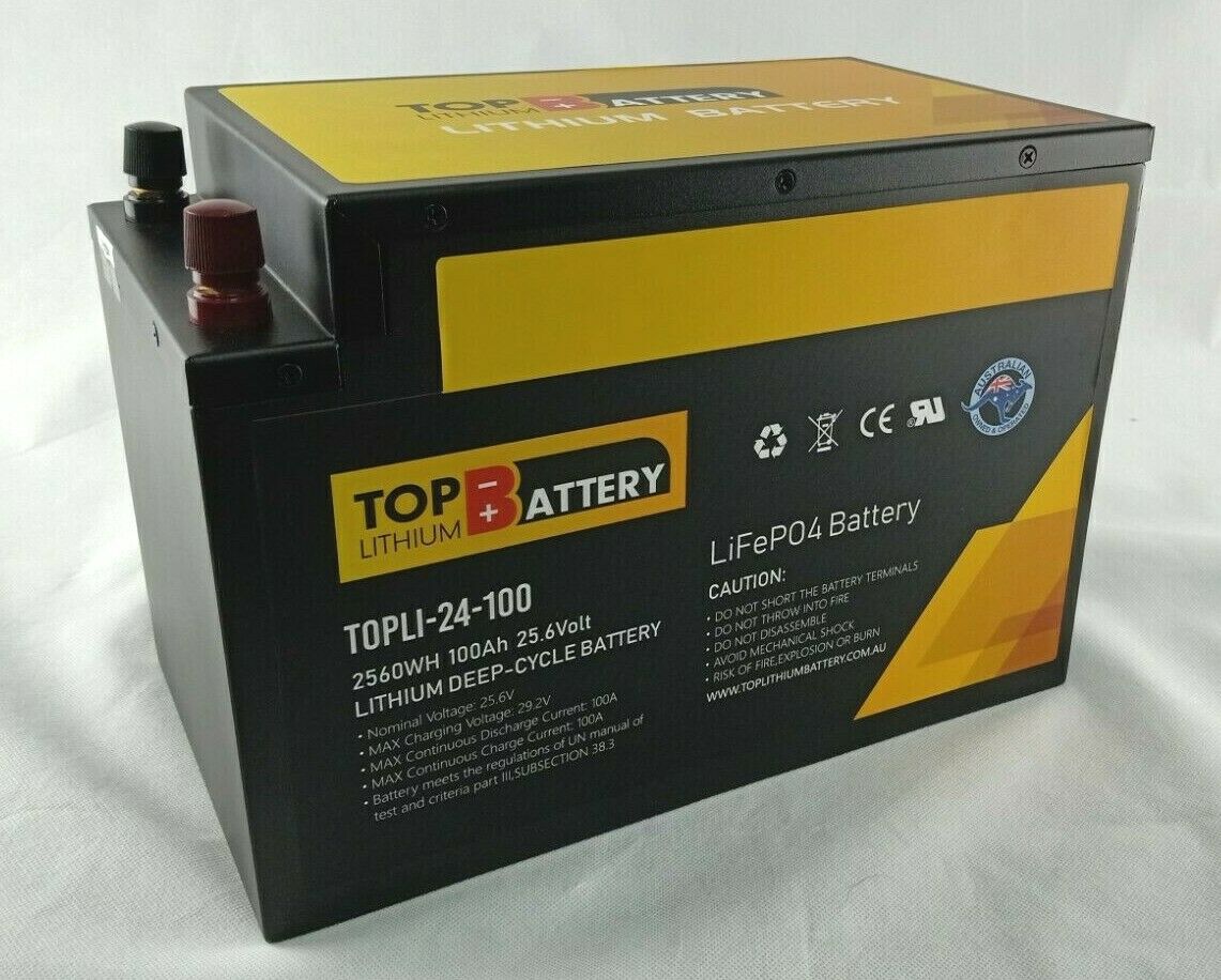 Top Lithium Battery 24V 100Ah Lithium Iron Phosphate Battery Rechargea ...