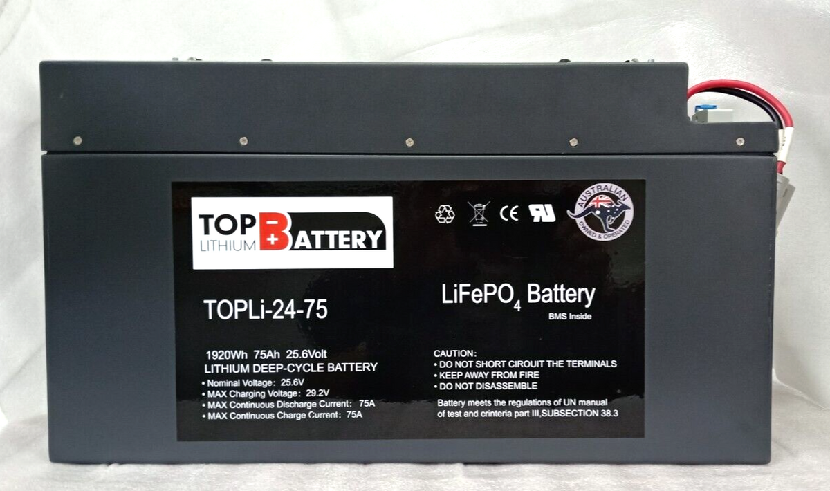 Top Lithium Battery 24V 75Ah 1.92kWh Lithium Battery Energy Storage 12 ...